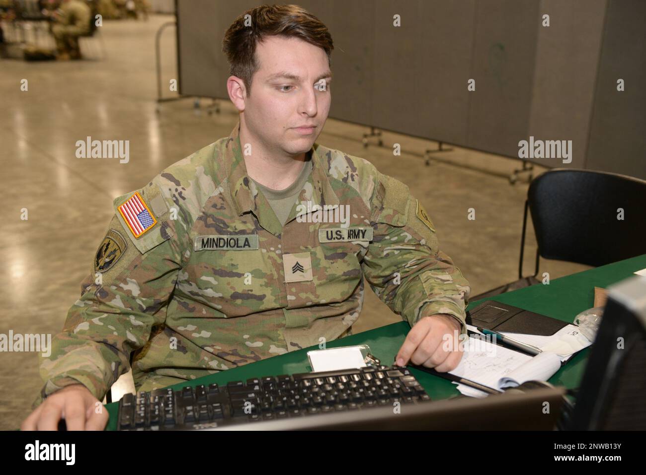 Indiana National Guard Joe Mindiola, a 38th Infantry Division ...