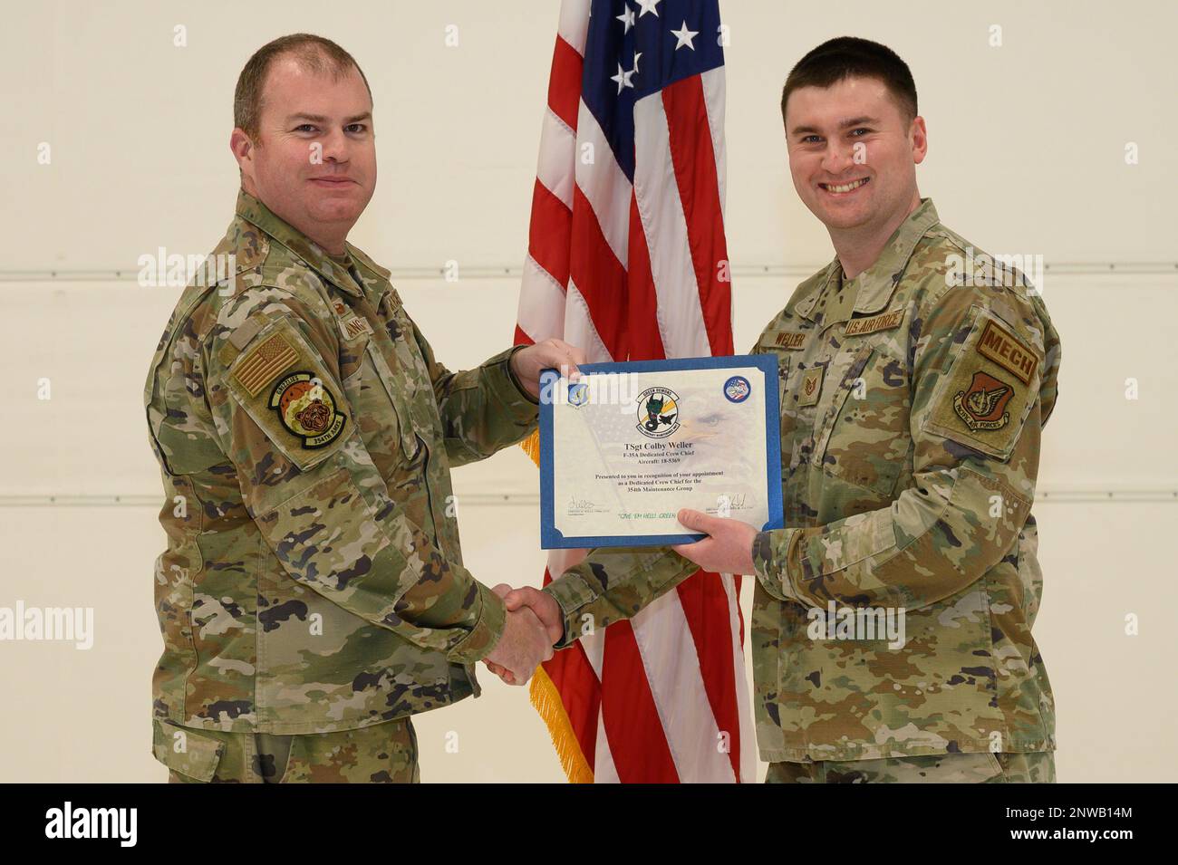 U.S. Air Force Lt. Col. Joseph Langan, 354th Aircraft Maintenance ...