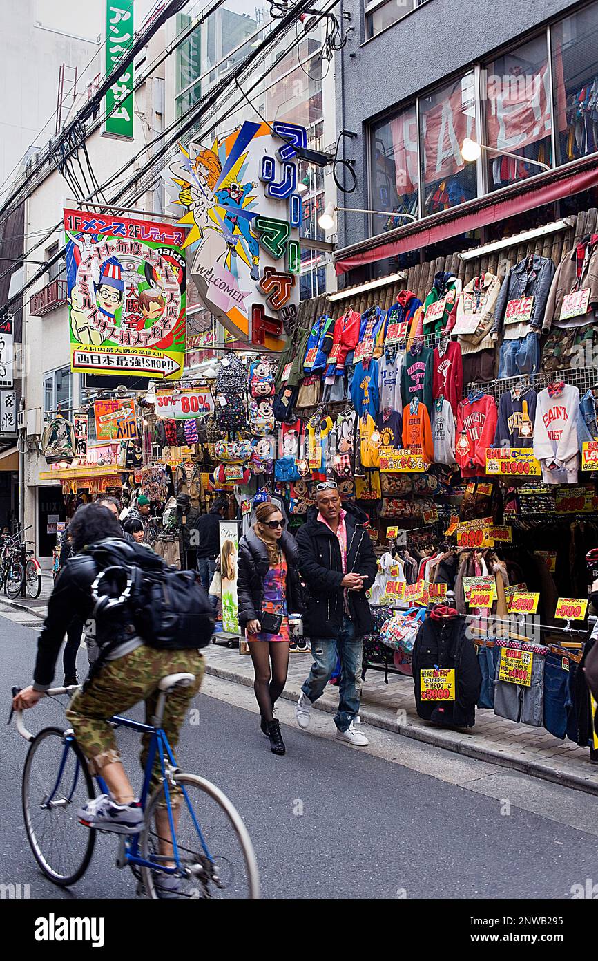 Street scene in America Mura,Osaka, Japan,Asia Stock Photo - Alamy