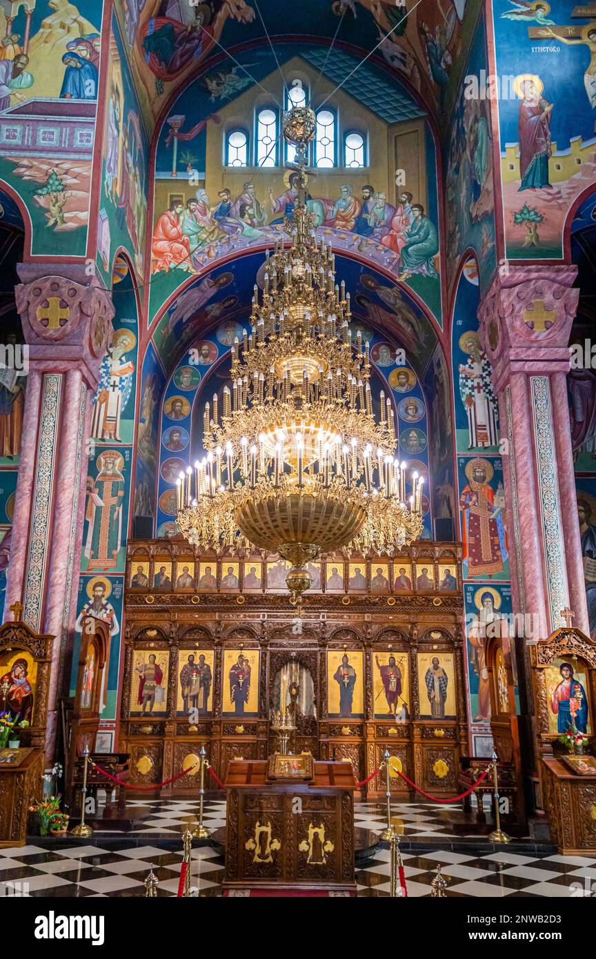 Interior view of Sts. Cyril and Methodius Church, Ljubljana, Slovenia ...