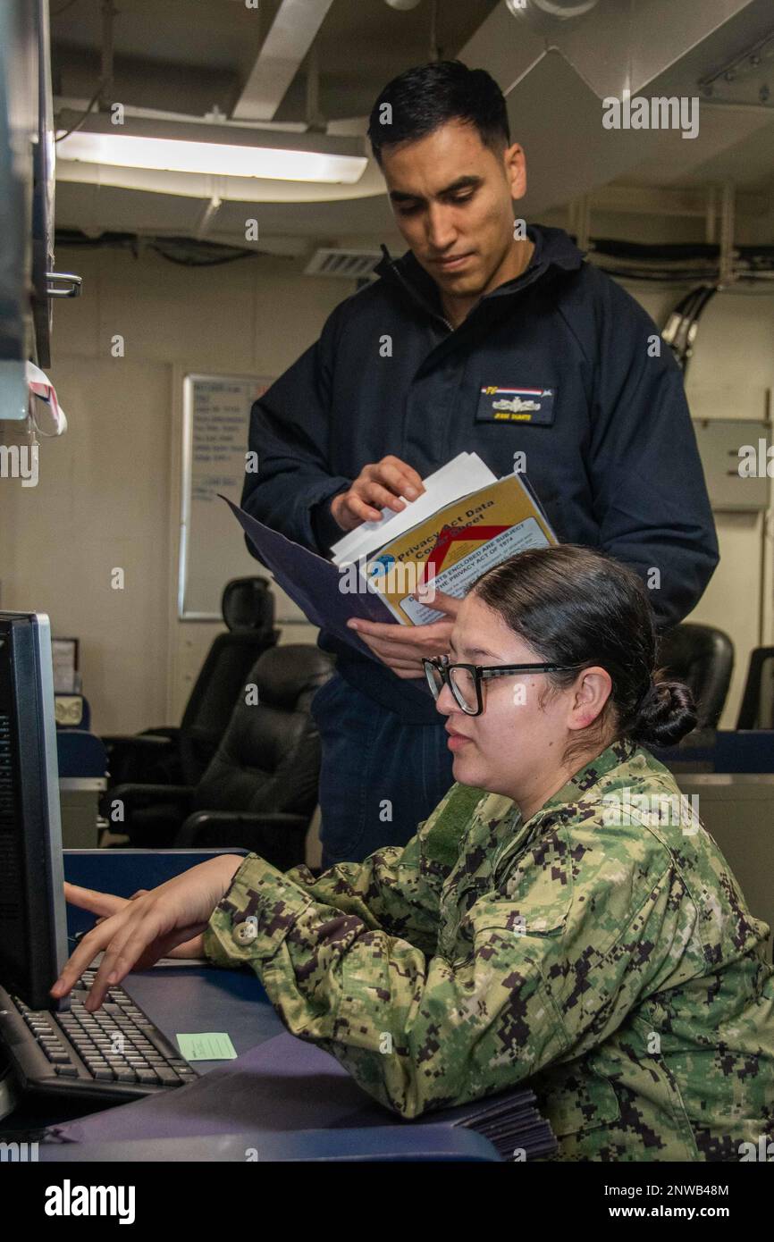 230103-N-BR419-1043 YOKOSUKA, Japan (Jan. 3, 2023) Ensign Jesse Duarte ...