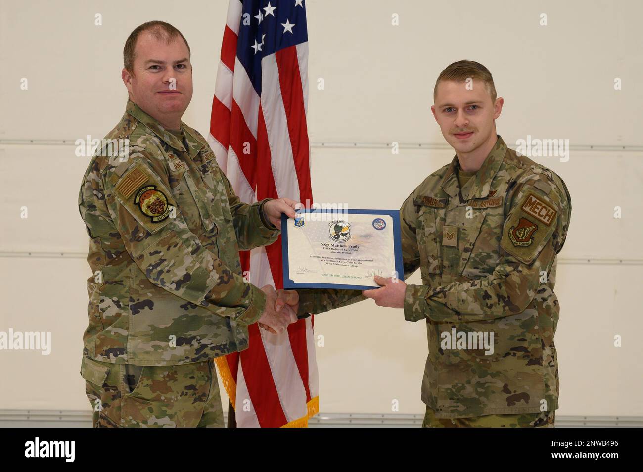U.S. Air Force Lt. Col. Joseph Langan, the 354th Aircraft Maintenance ...