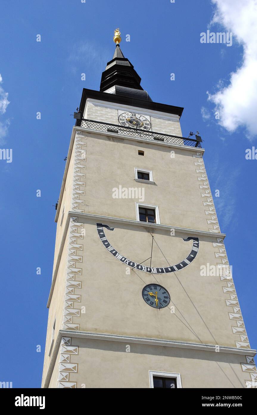 City tower, Mestská veža, Trnava, Slovakia. Várostorony, Nagyszombat ...
