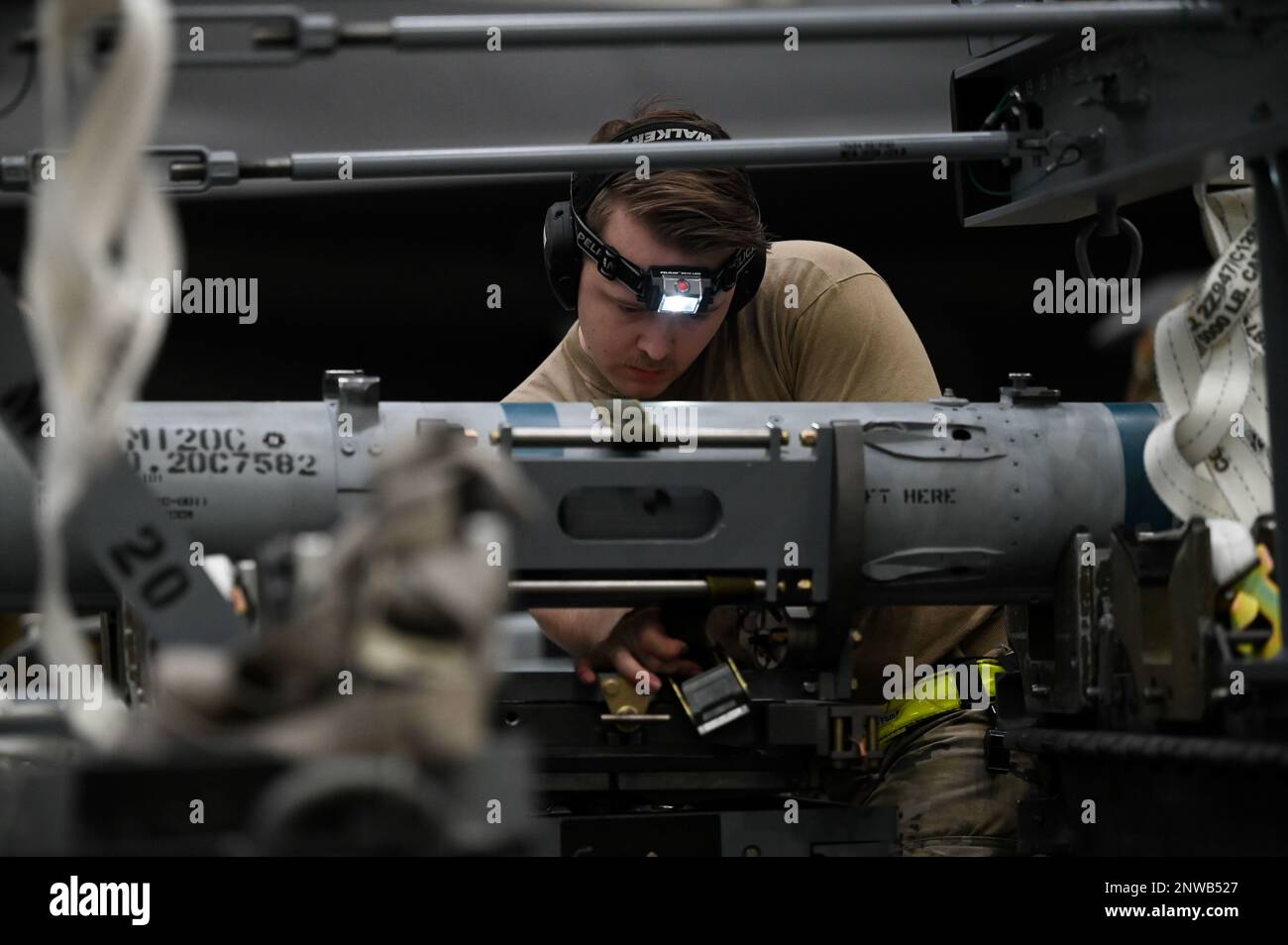 U.S. Air Force Staff Sgt. Trever Nichols, a 355th Aircraft Maintenance ...