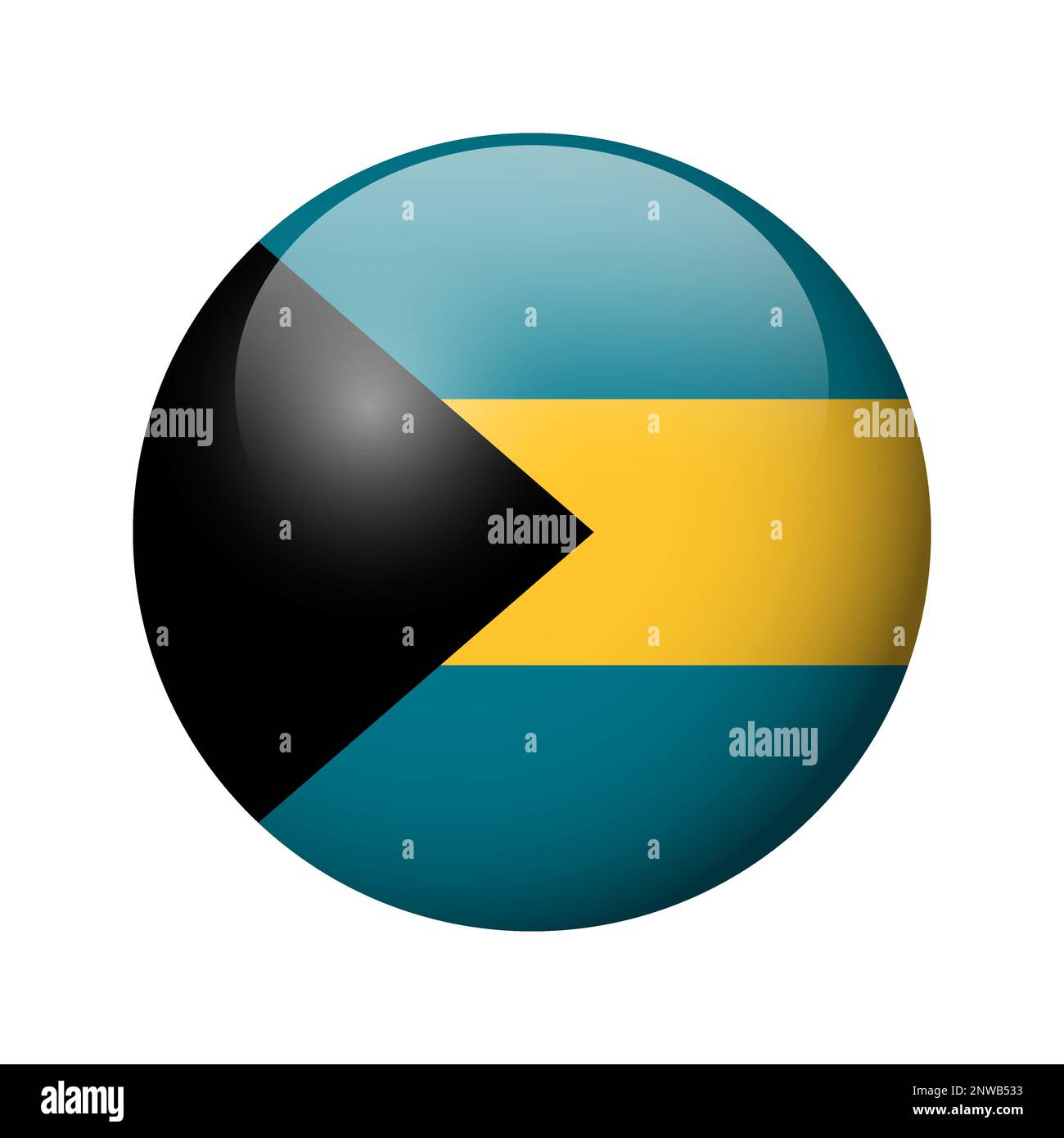 Bahamas round flag Cut Out Stock Images & Pictures - Alamy