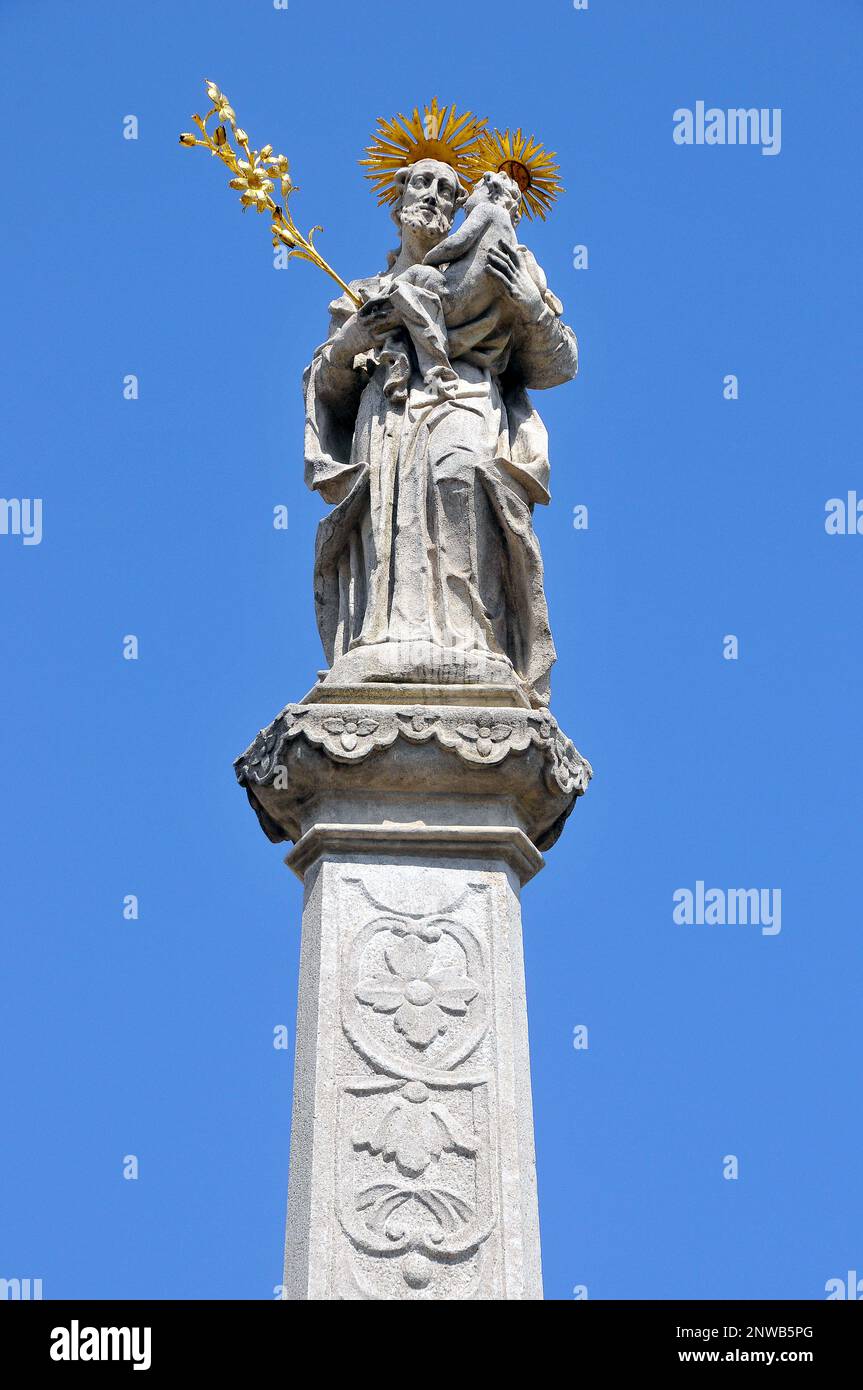 Statue of St. Joseph, Trnava, Nagyszombat, Trnava Region, Slovak ...