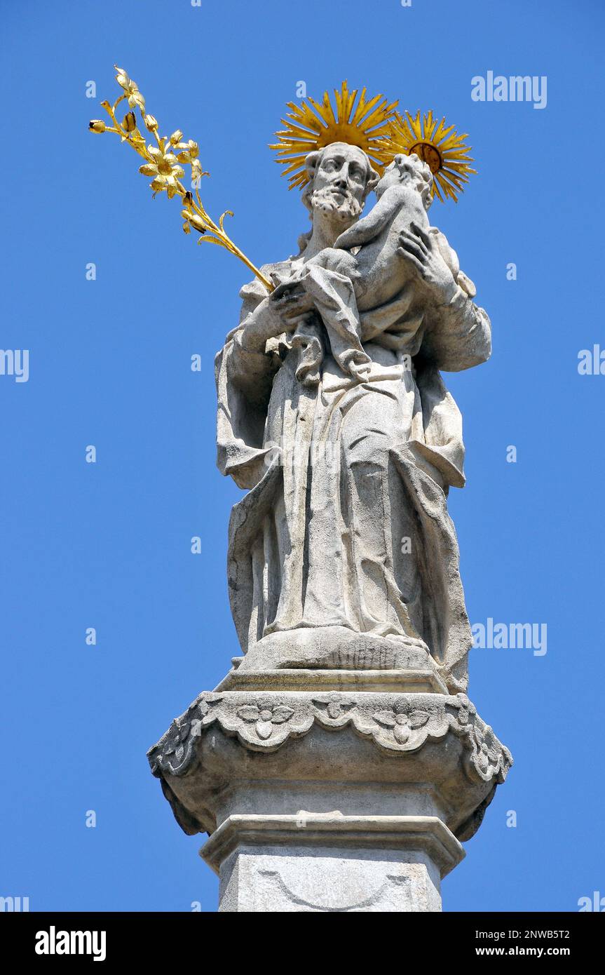 Statue of St. Joseph, Trnava, Nagyszombat, Trnava Region, Slovak ...