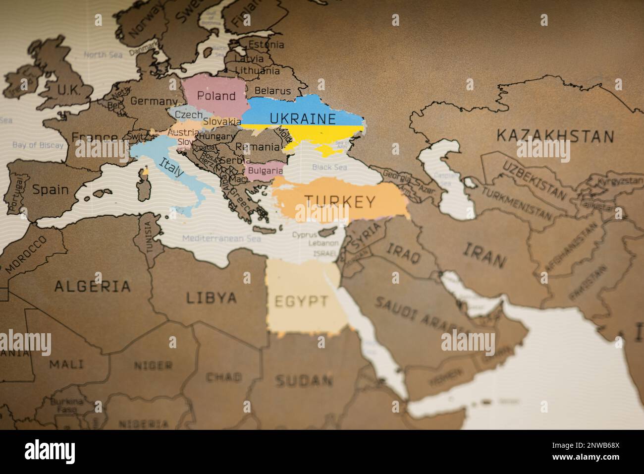Scratch map hi-res stock photography and images - Alamy