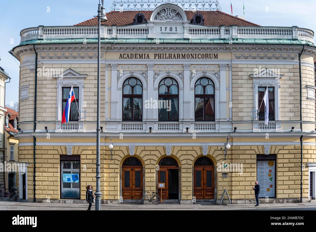Slovenian Philharmonic Building, Ljubljana, Slovenia Stock Photo - Alamy