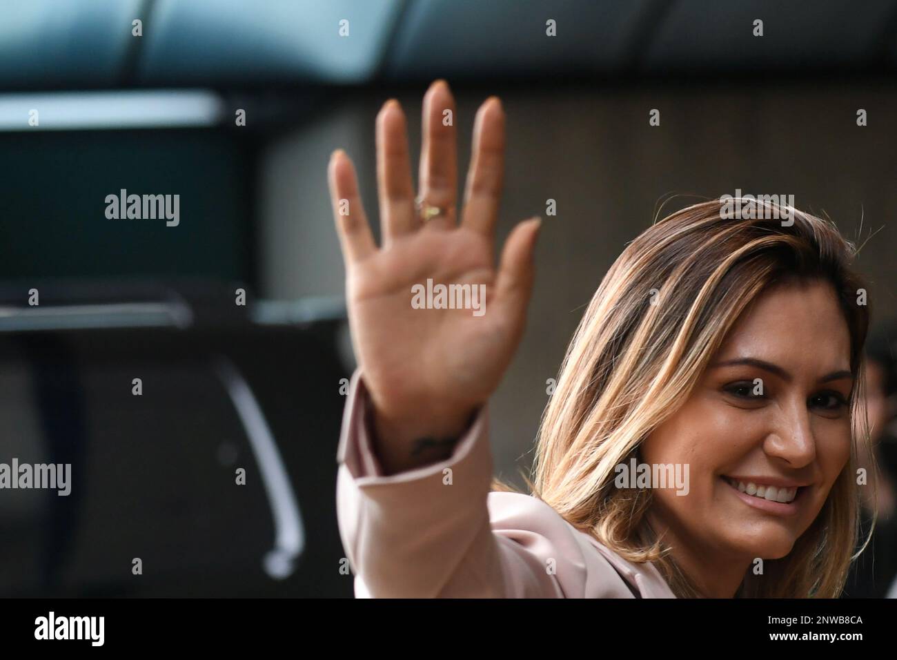 Michelle Bolsonaro, the future first lady, visits her husband Jair ...