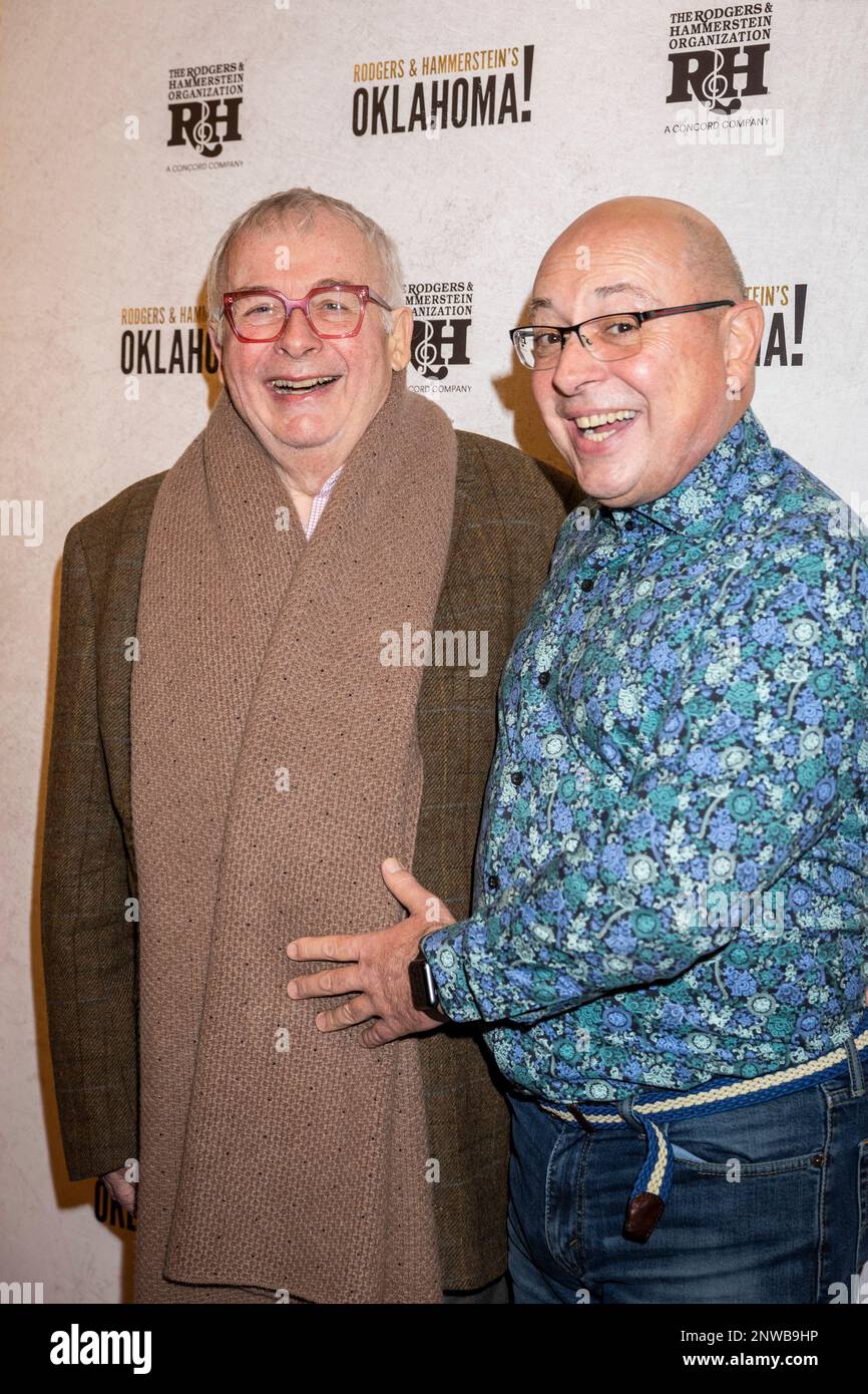 London, UK. 28 February 2023. (L) Christopher Biggins and partner Neil ...