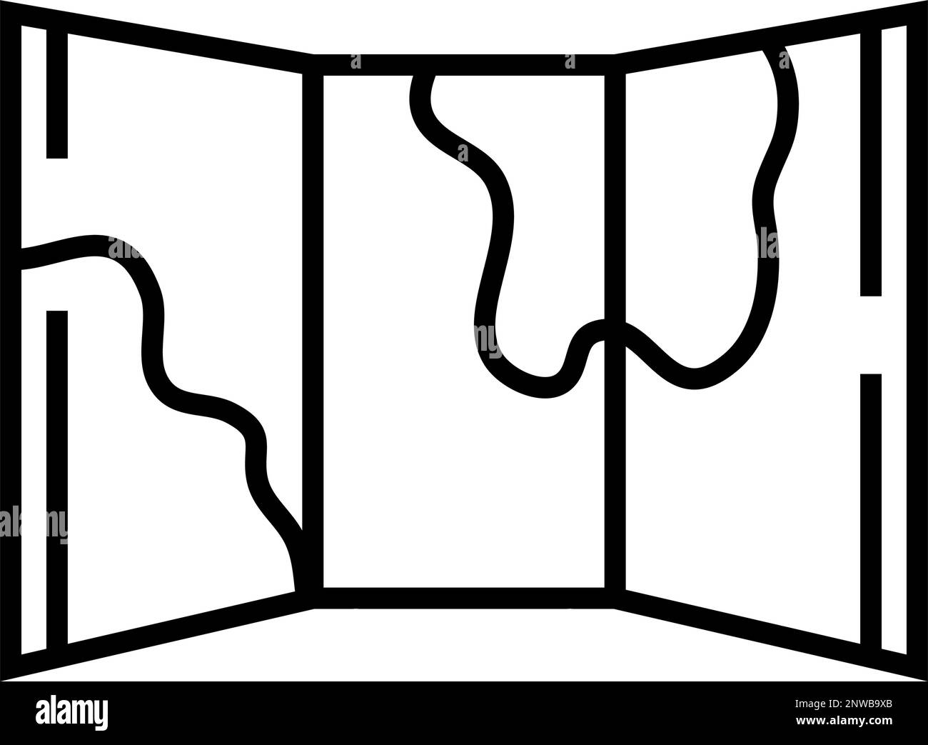 folded map icon Stock Vector Image & Art - Alamy