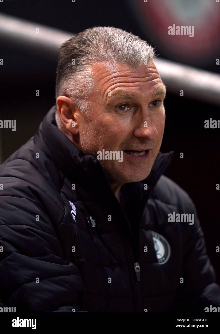 Bristol City manager Nigel Pearson during the Emirates FA Cup fifth ...