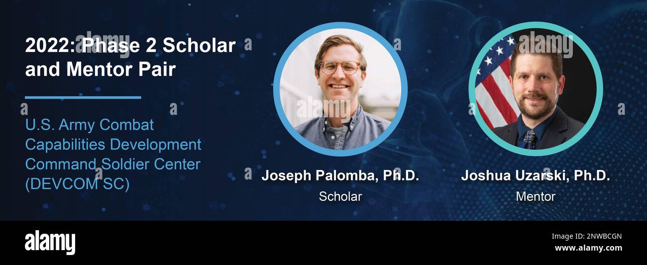 SMART scholar Joseph Palomba, Ph.D. and mentor Joshua Uzarski, Ph.D ...