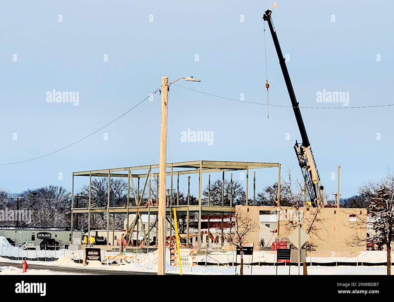 The construction area for a future transient training brigade ...