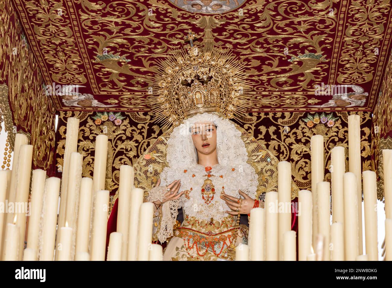 Holy week passage of Holy Mary of the Rosary in her Sorrowful Mysteries ...