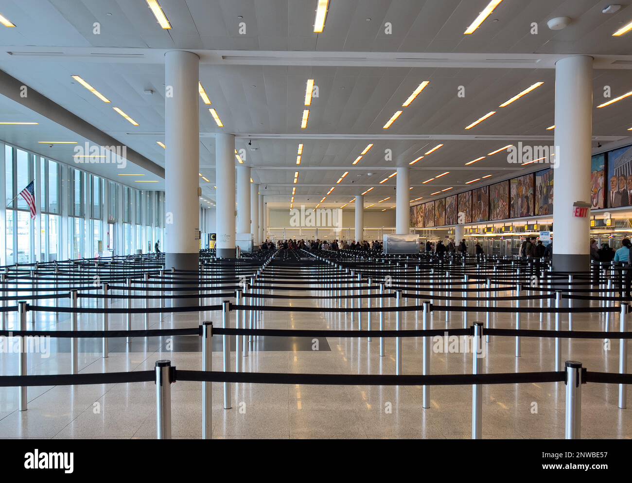 JFK airport international Arriving and passport control - travel ...