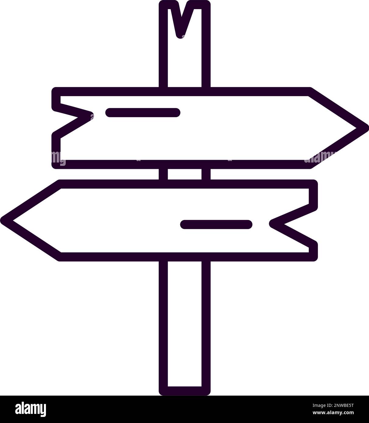 arrows guide sign Stock Vector Image & Art - Alamy