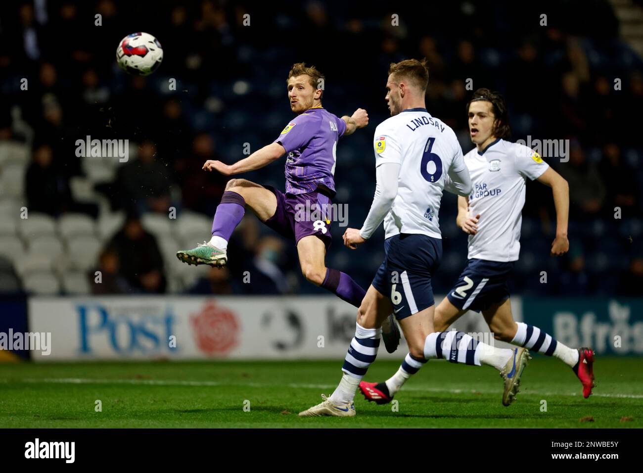 Coventry City's Jamie Allen goes close with a shot during the Sky Bet ...