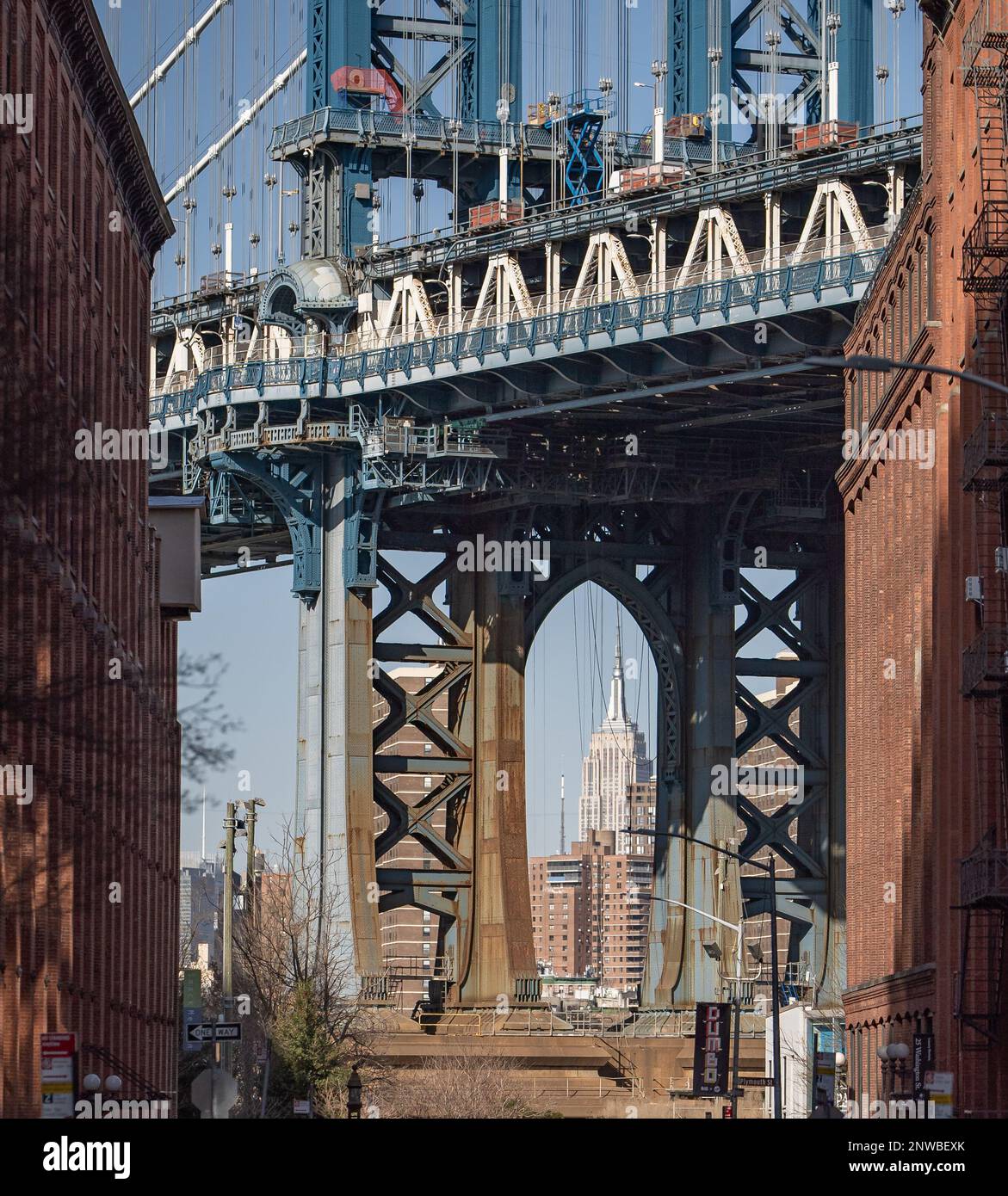 Manhattan Bridge viewpoint from Dumbo - travel photography Stock Photo ...