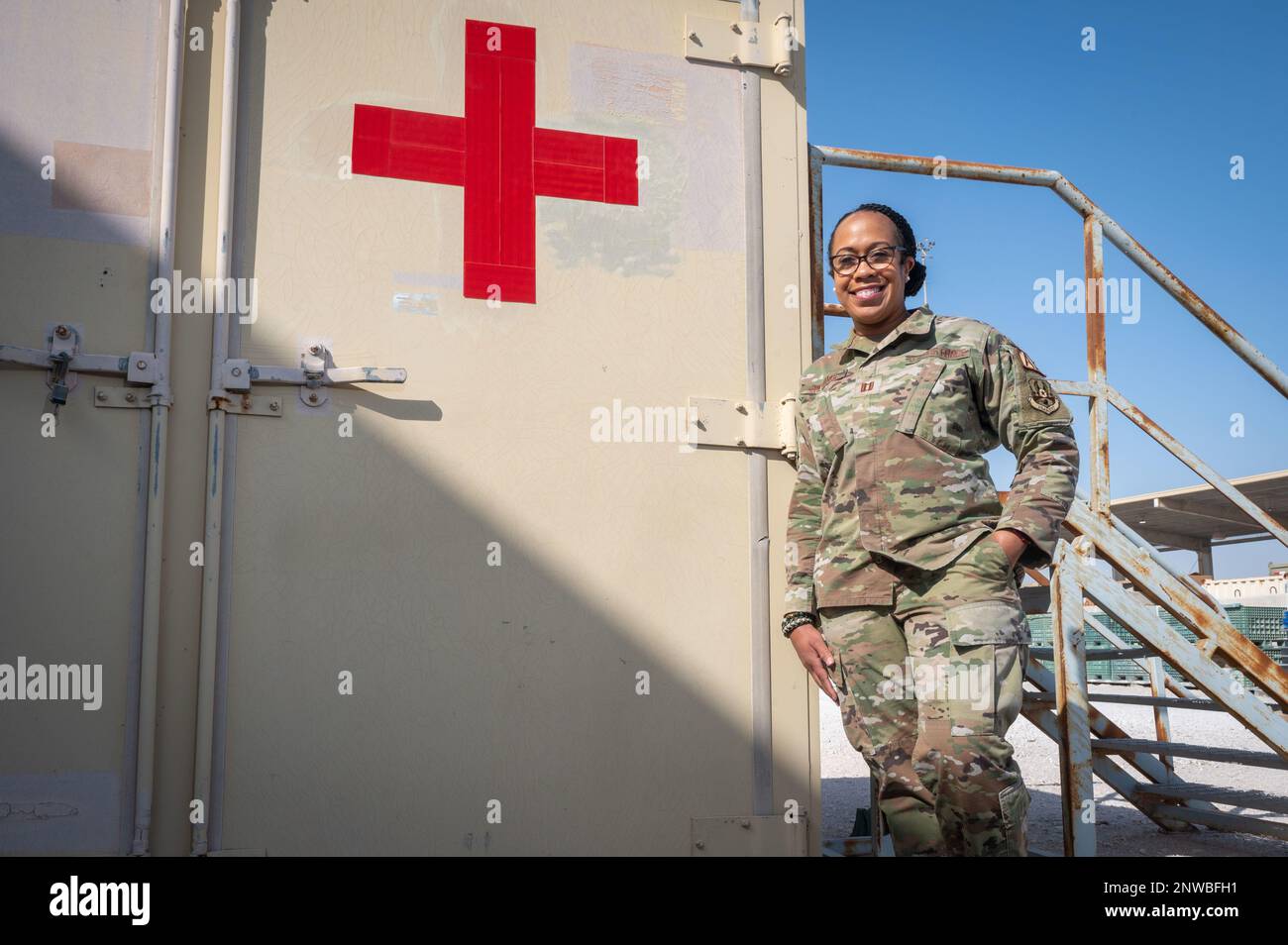U.S. Air Force Capt. Tenille Williams, 379th Expeditionary Aeromedical ...