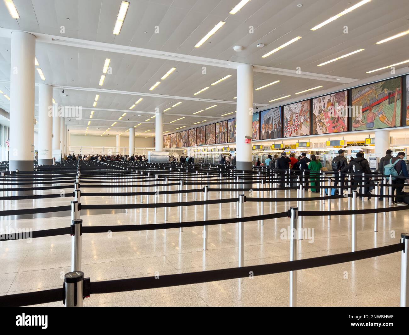 JFK airport international Arriving and passport control - travel ...
