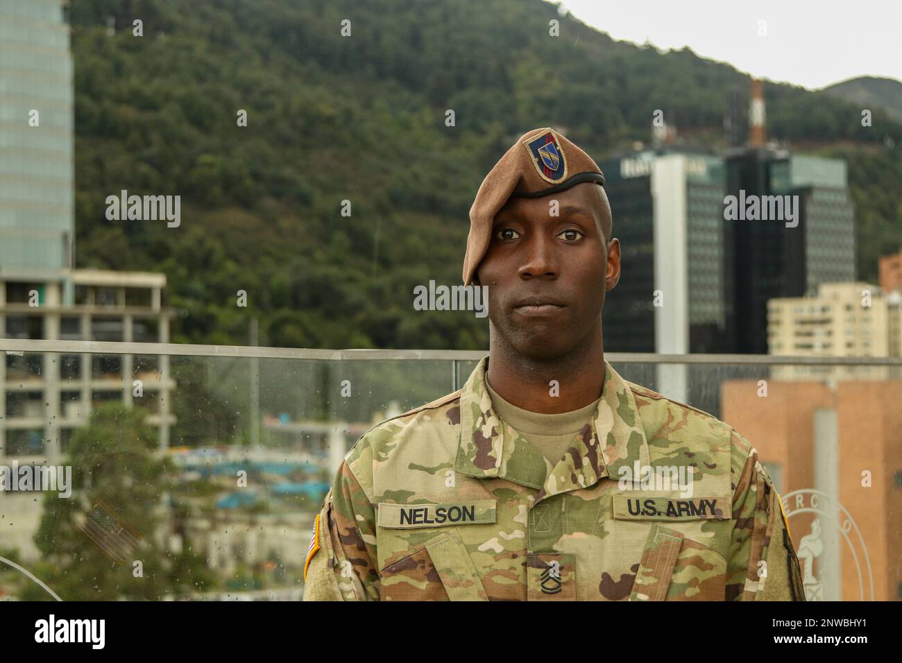 Sgt. 1st Class Quentrell Nelson, assigned to 4th Battalion, 1st ...