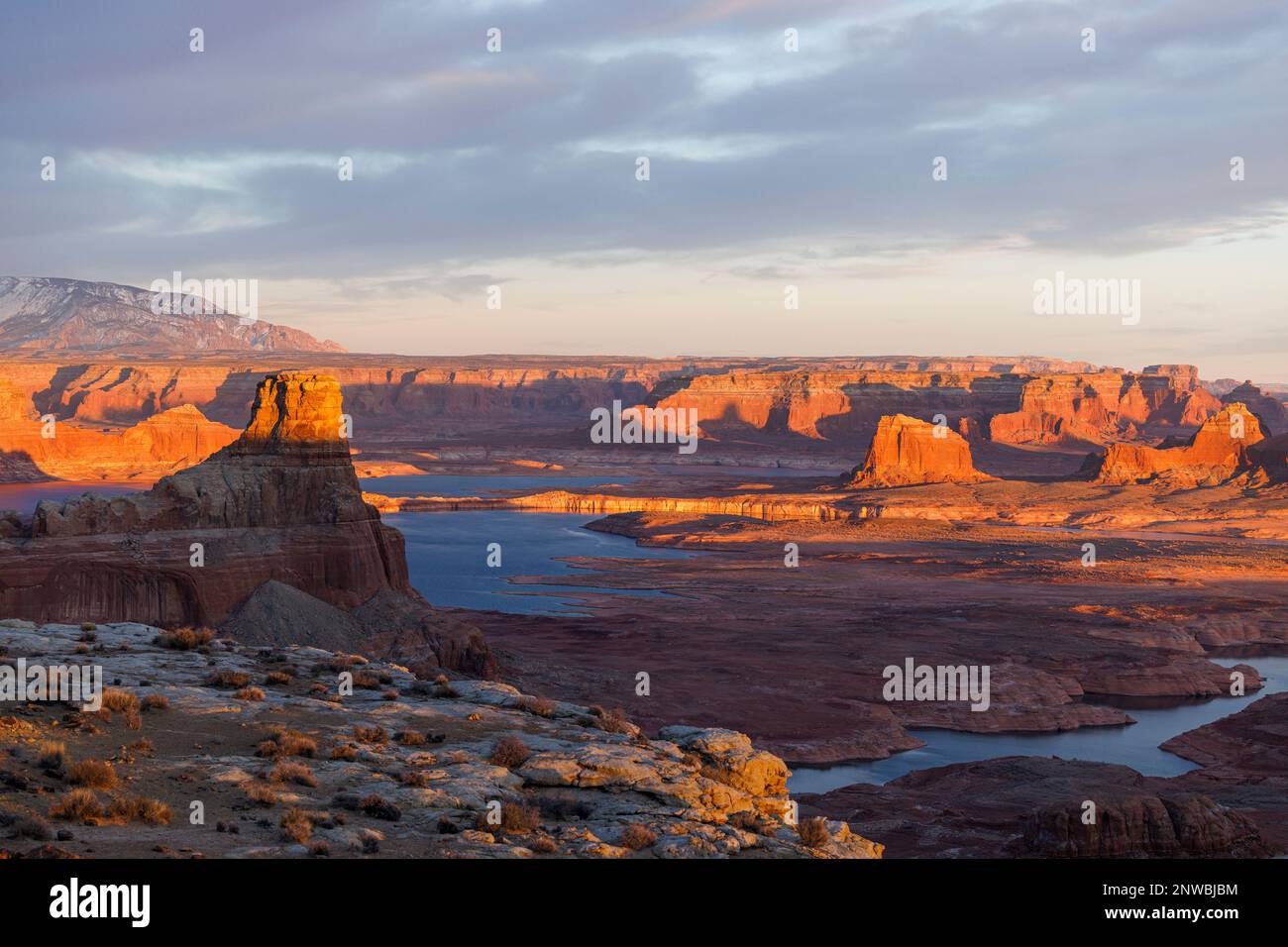 Water levels in Lake Powell, the second-largest reservoir in the US ...