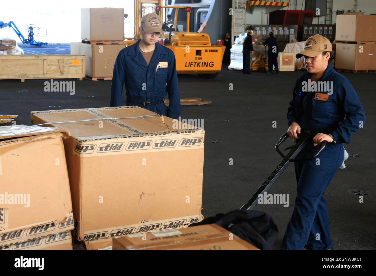 SAN DIEGO (Jan. 12, 2023) Logistic Specialist Seaman Jaibelle Nelmida ...