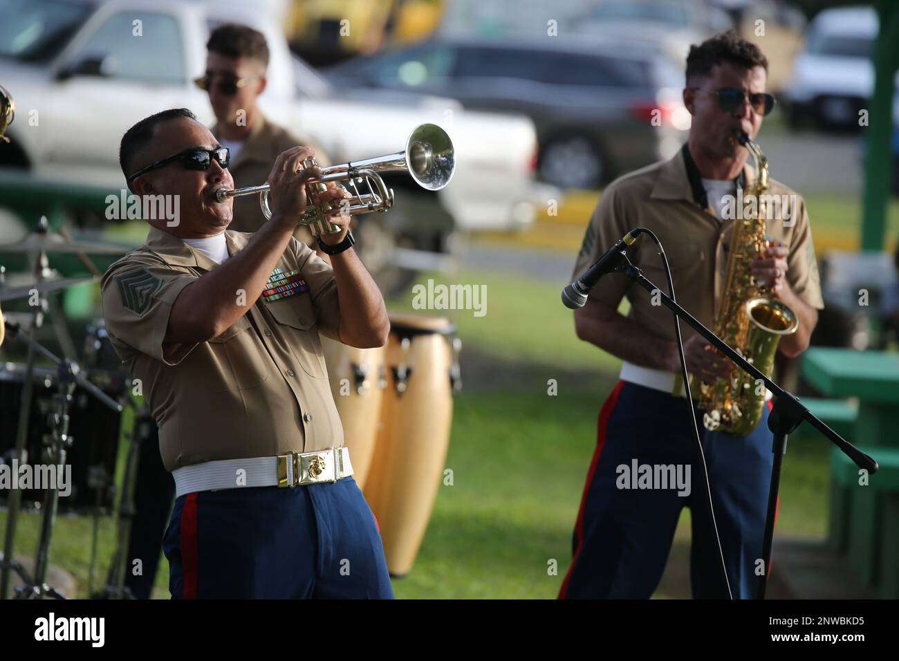 The Marine Forces Pacific (MARFORPAC) Band Performs at Humåtak Bay ...