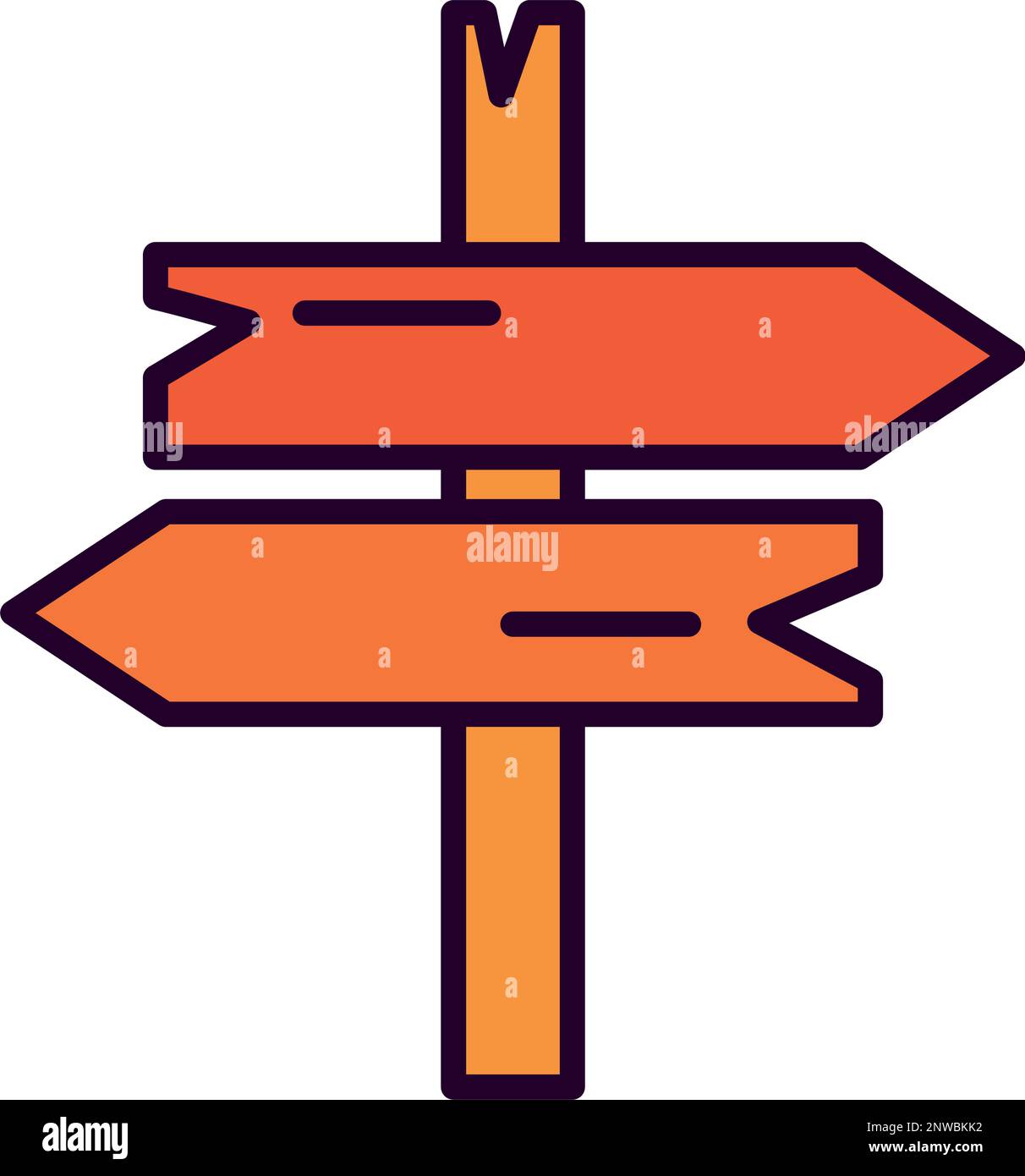 arrows guide sign Stock Vector Image & Art - Alamy