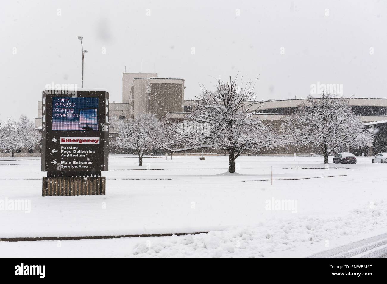 Snow falls around Wright-Patterson Medical Center on Jan. 22 at Wright ...