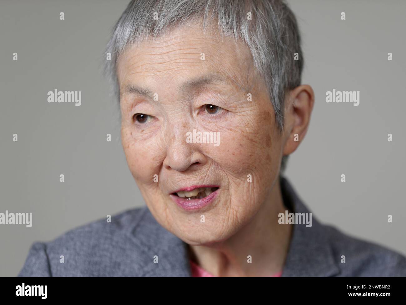 Masako Wakamiya, the Mellow Club Vice Chairman speaks during an ...