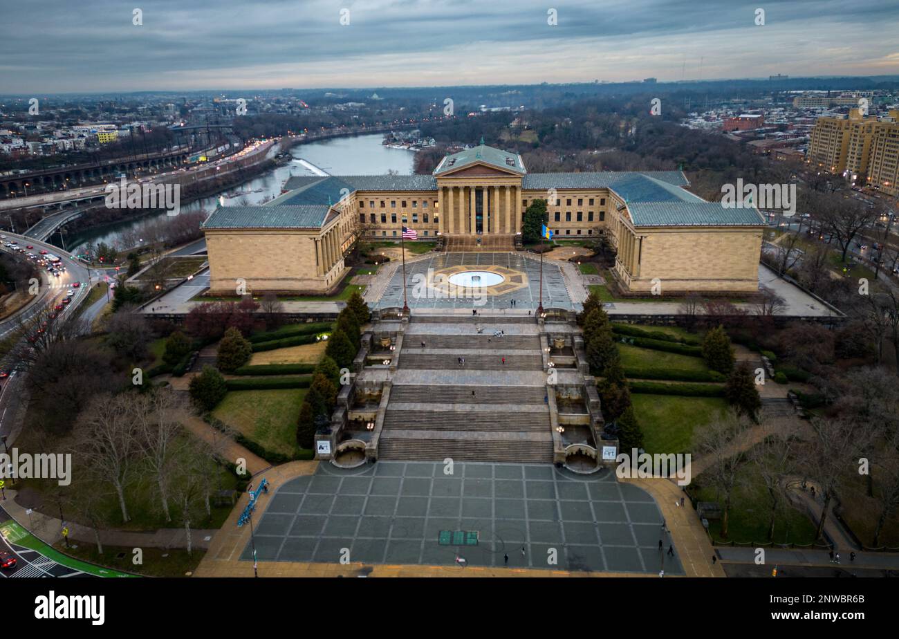 Aerial view philadelphia art museum hi-res stock photography and images ...