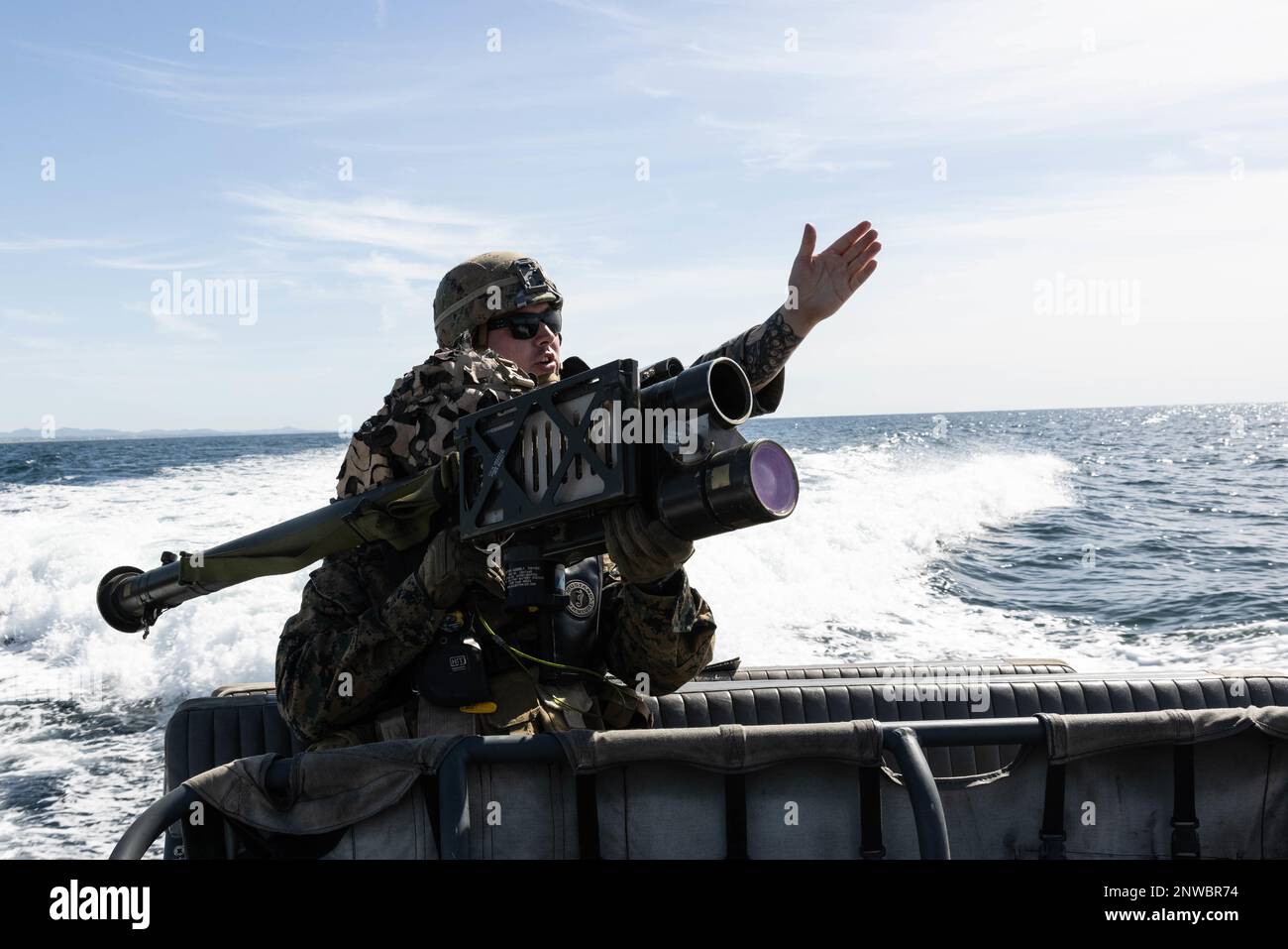 U.S. Marines with 3rd Low Altitude Air Defense Battalion, Marine Air ...