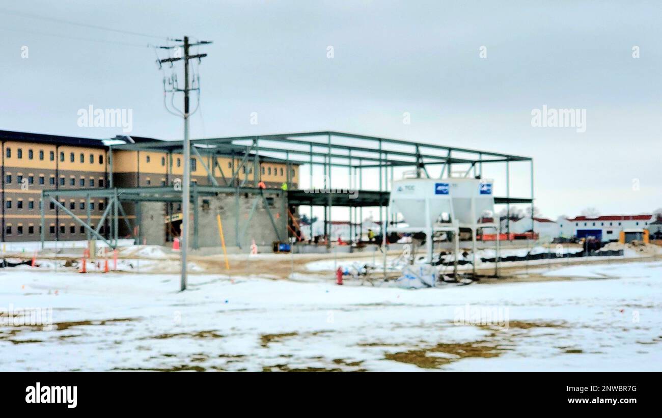 The construction area for a future transient training brigade ...