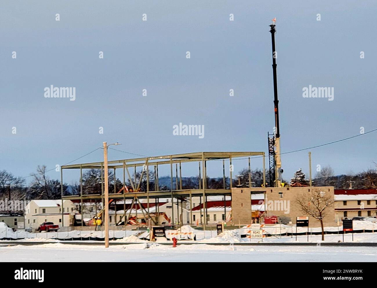 The construction area for a future transient training brigade ...