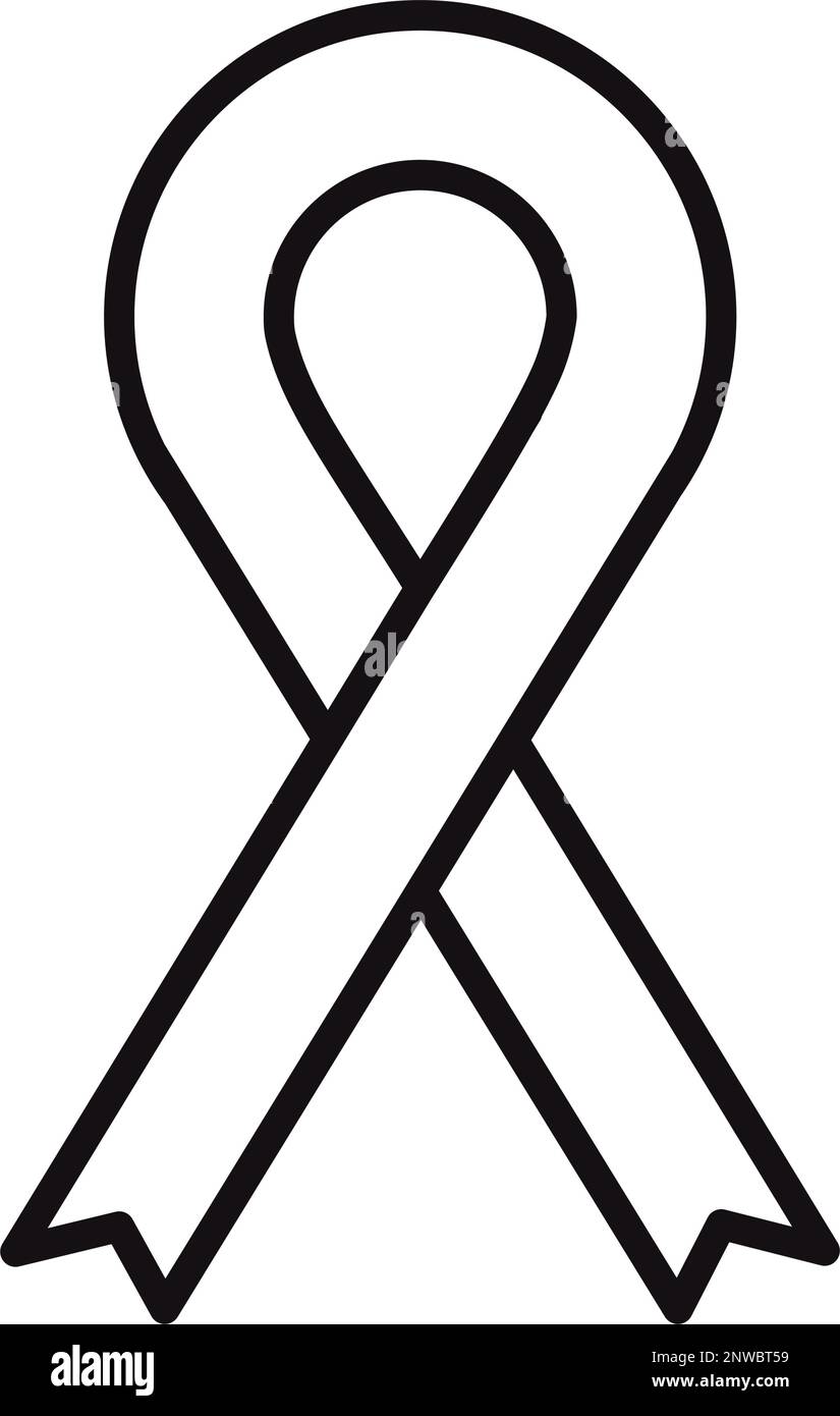 ribbon line icon Stock Vector Image & Art - Alamy