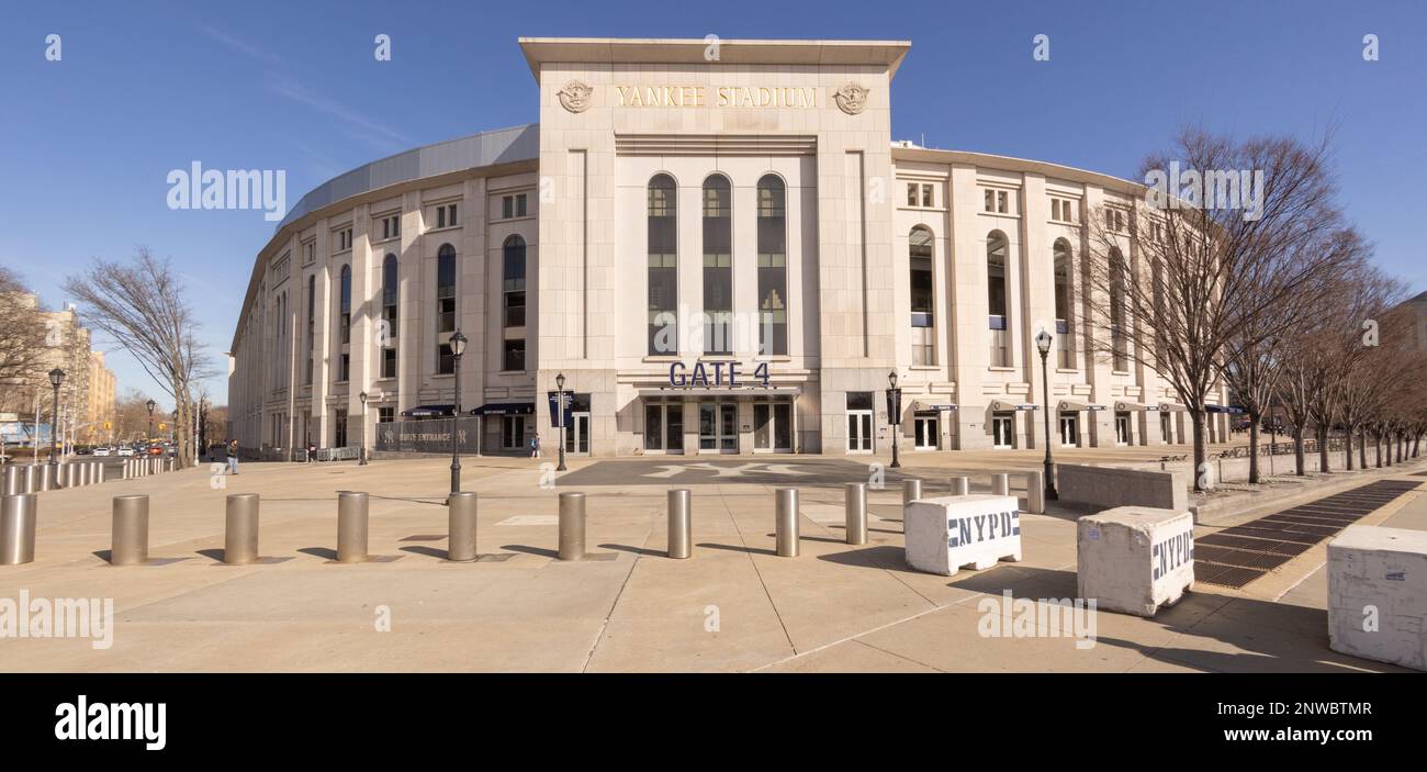 Yankee stadium New York wide angle view - travel photography Stock ...