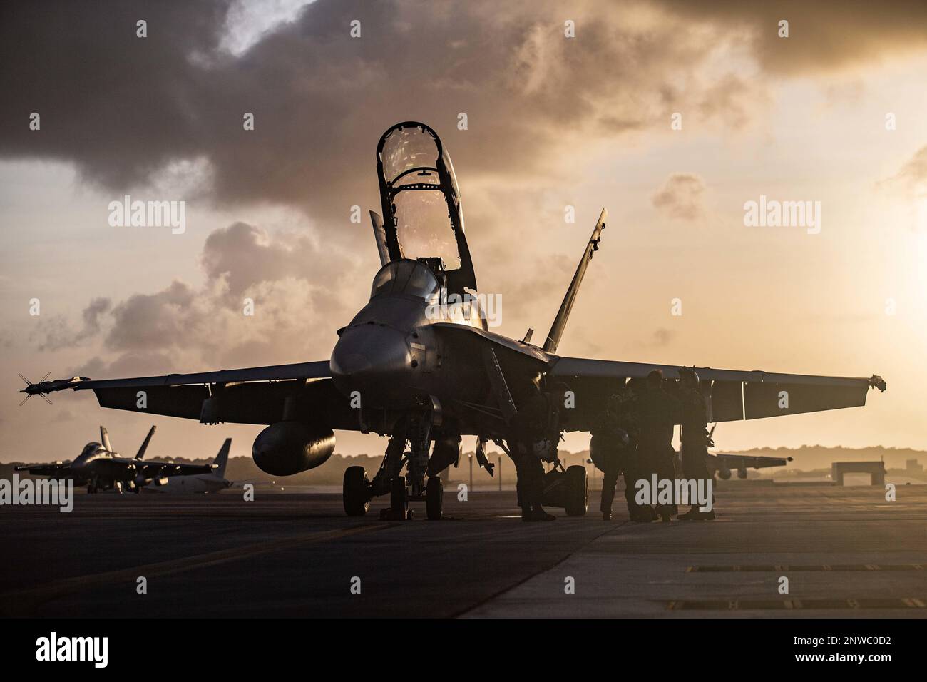 U.S. Marines with Marine Fighter Attack Squadron 312 welcome back ...