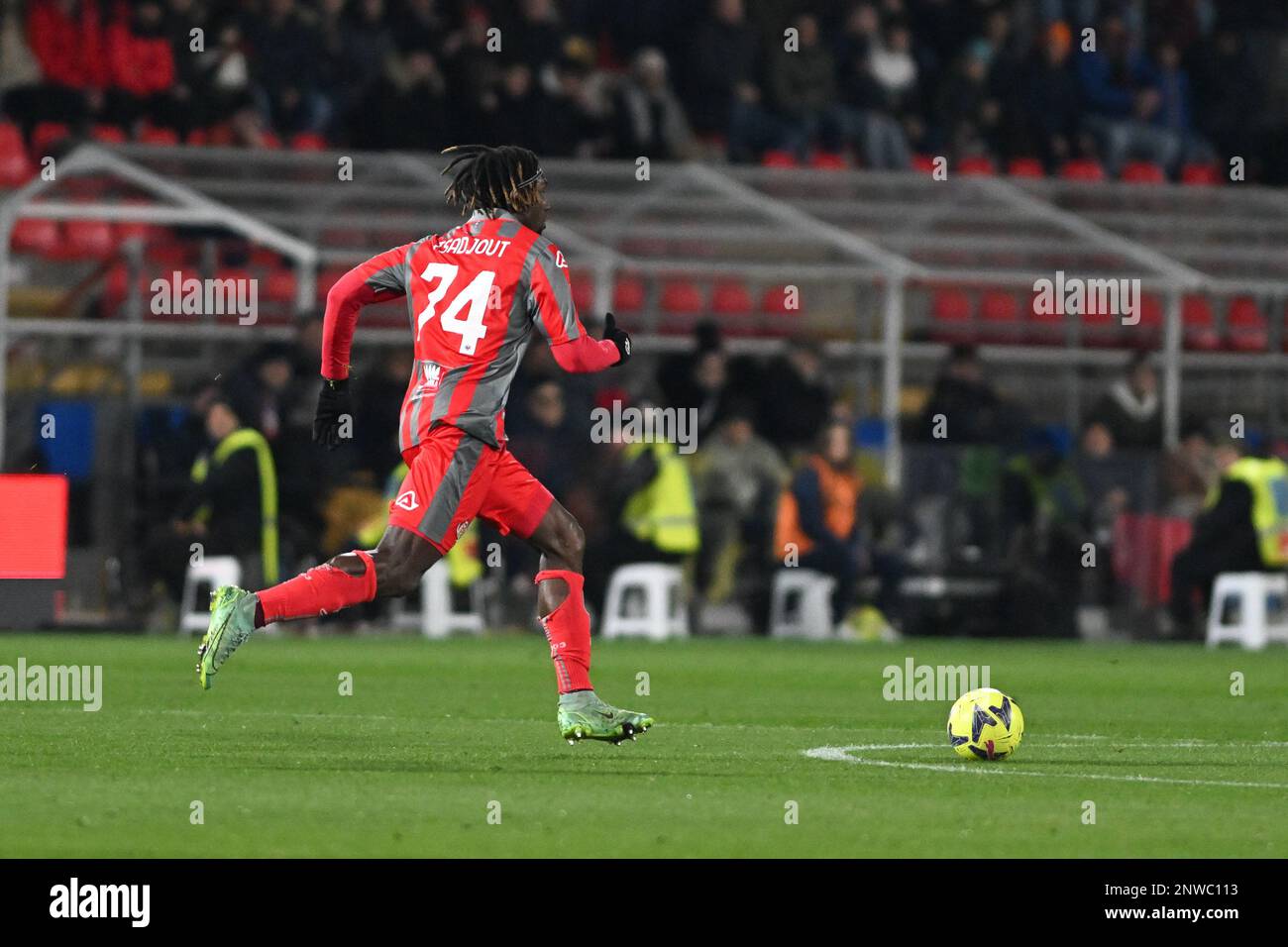 Cremona, Italy. 28/02/2023, Frank Tsadjout of US Cremonese during the ...