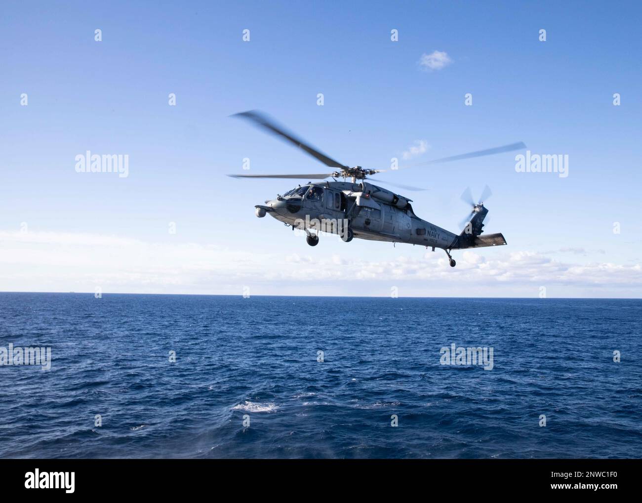 230202-N-IX644-1054 ADRIATIC SEA (Feb. 2, 2023) An MH-60S Nighthawk ...