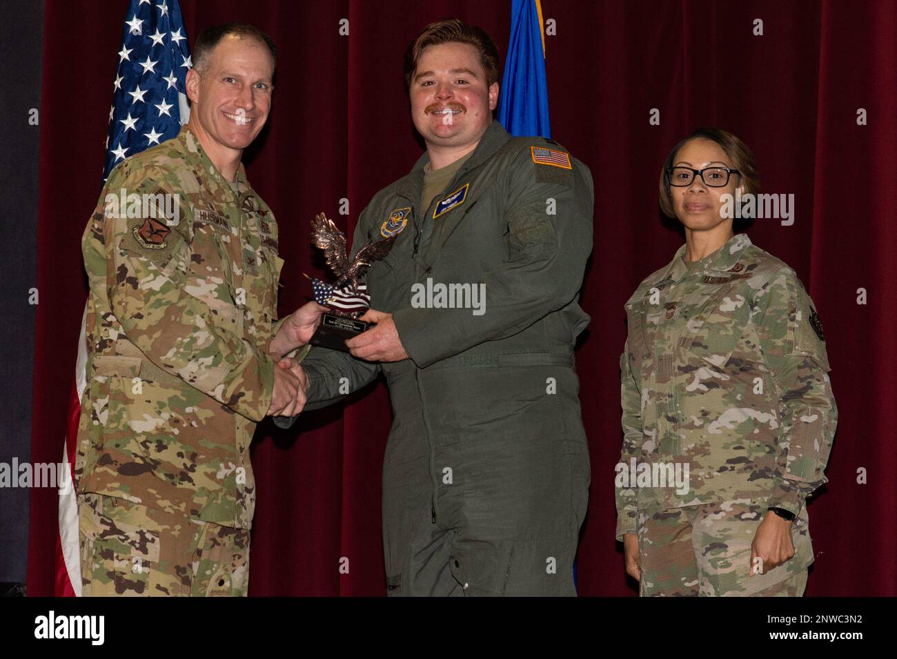 Col. Matt Husemann, left, 436th Airlift Wing commander and Chief Master ...