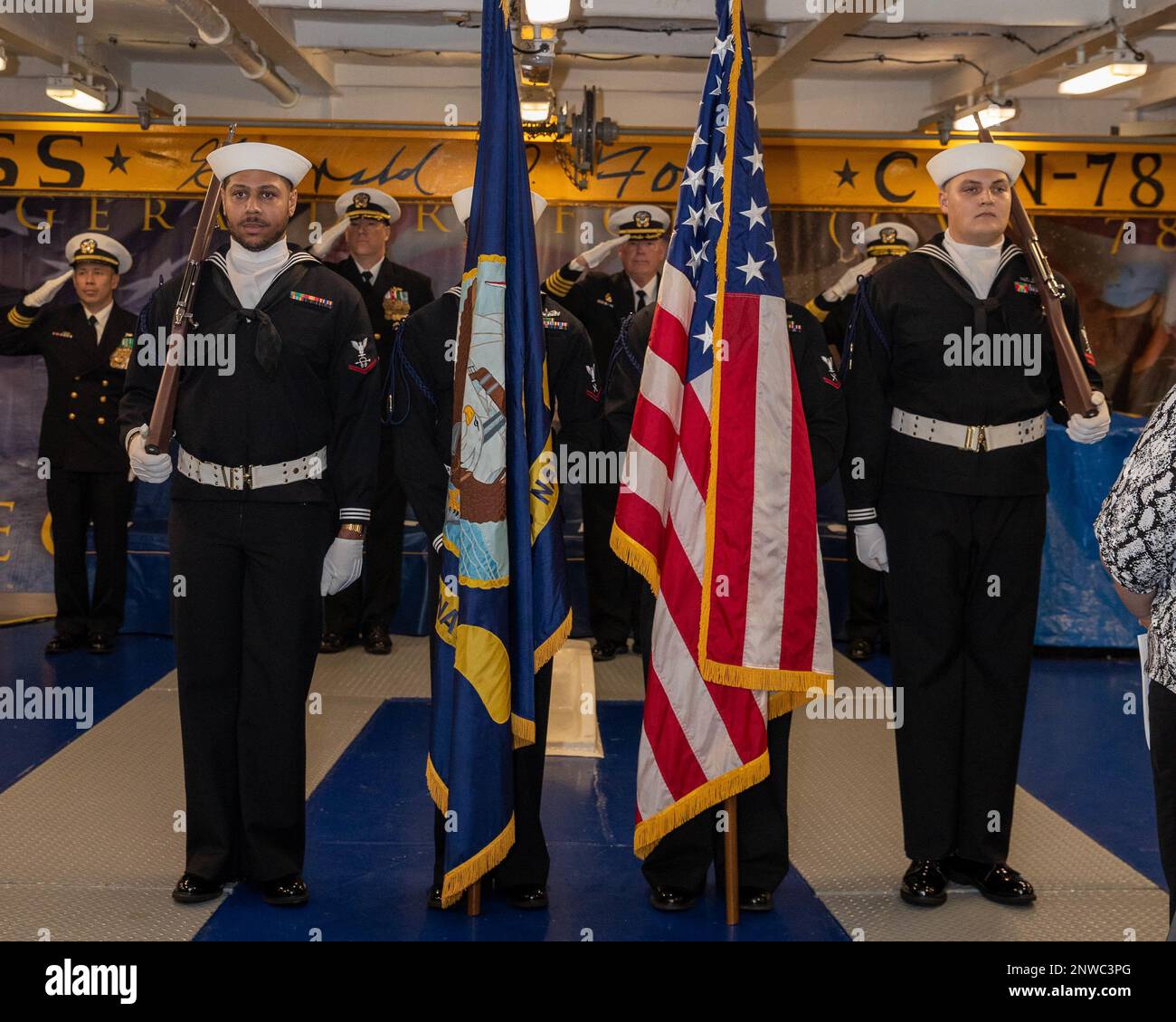 Destroyer Squadron (DESRON) 2 held a change of command ceremony aboard ...