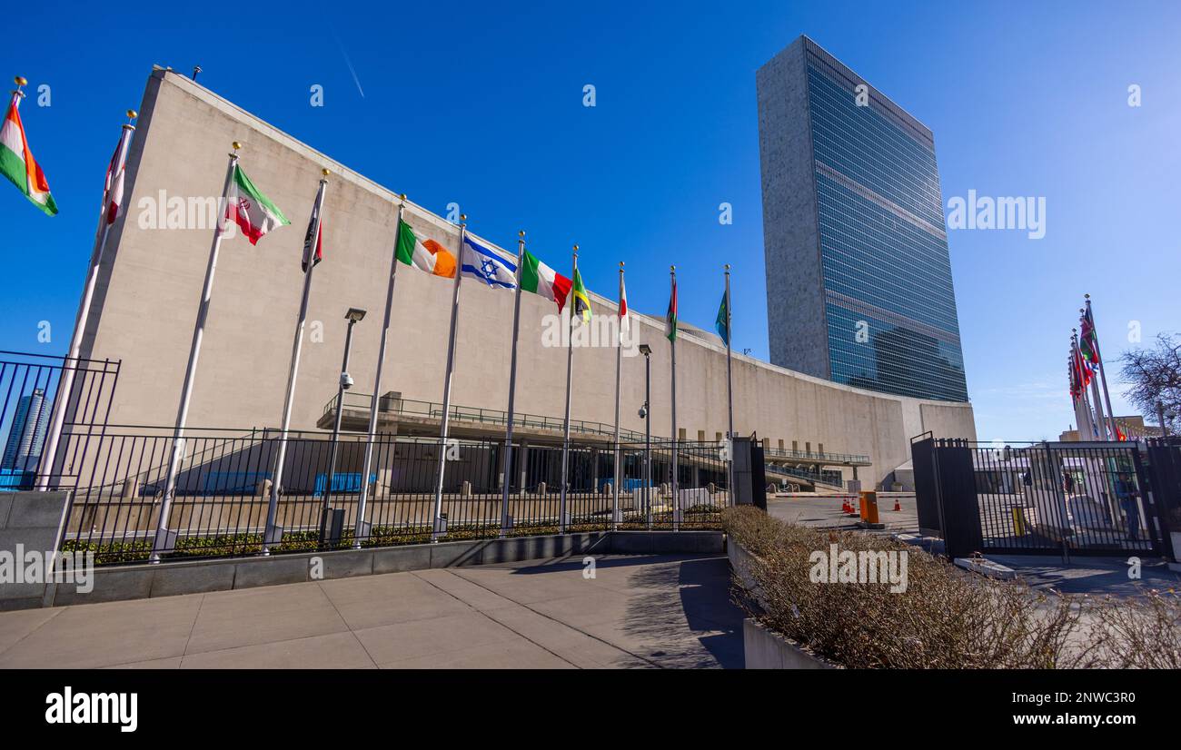 United Nations headquarter in New York - travel photography Stock Photo ...