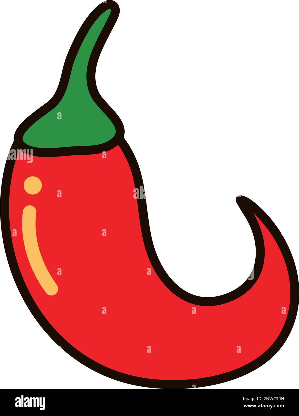 chili pepper icon Stock Vector Image & Art - Alamy