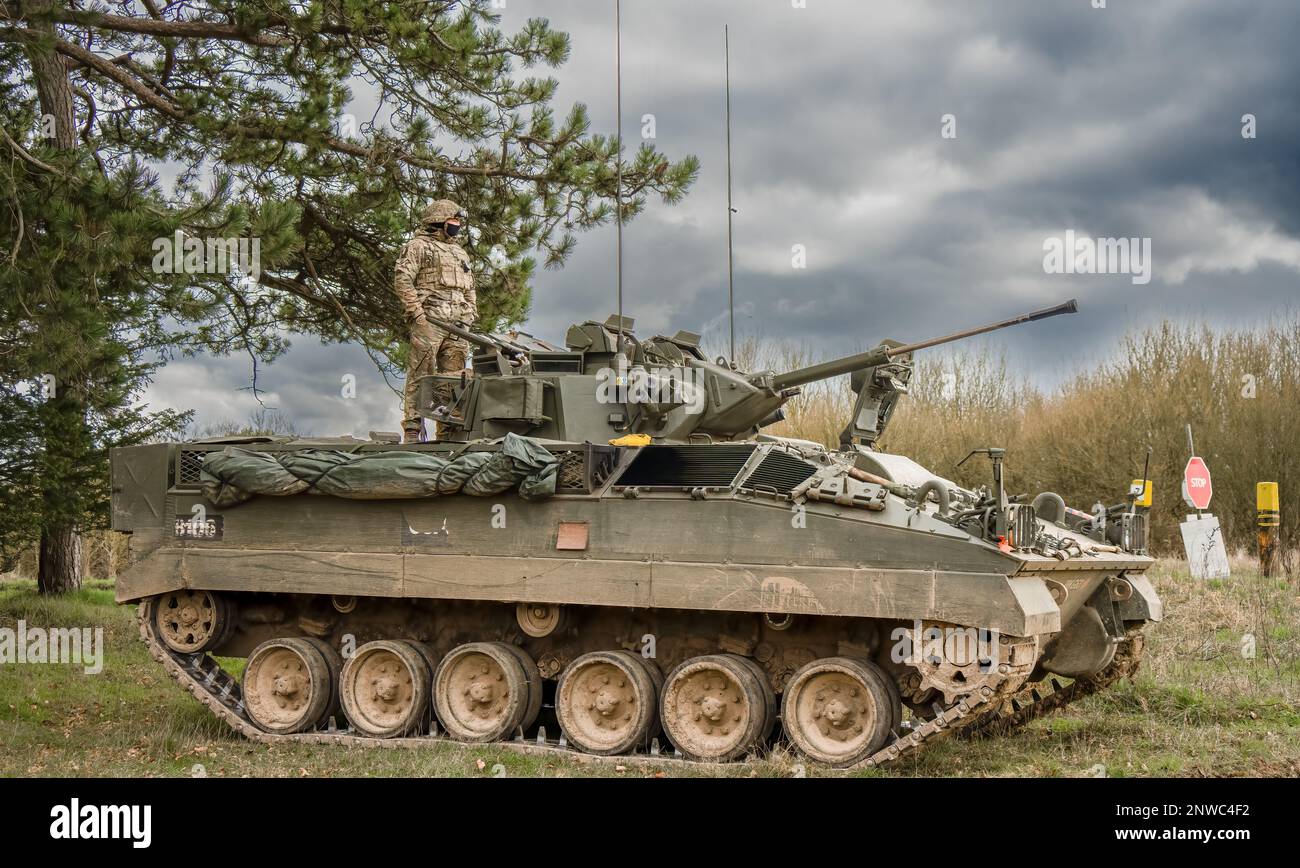 Warrior armoured fighting vehicle hi-res stock photography and images ...