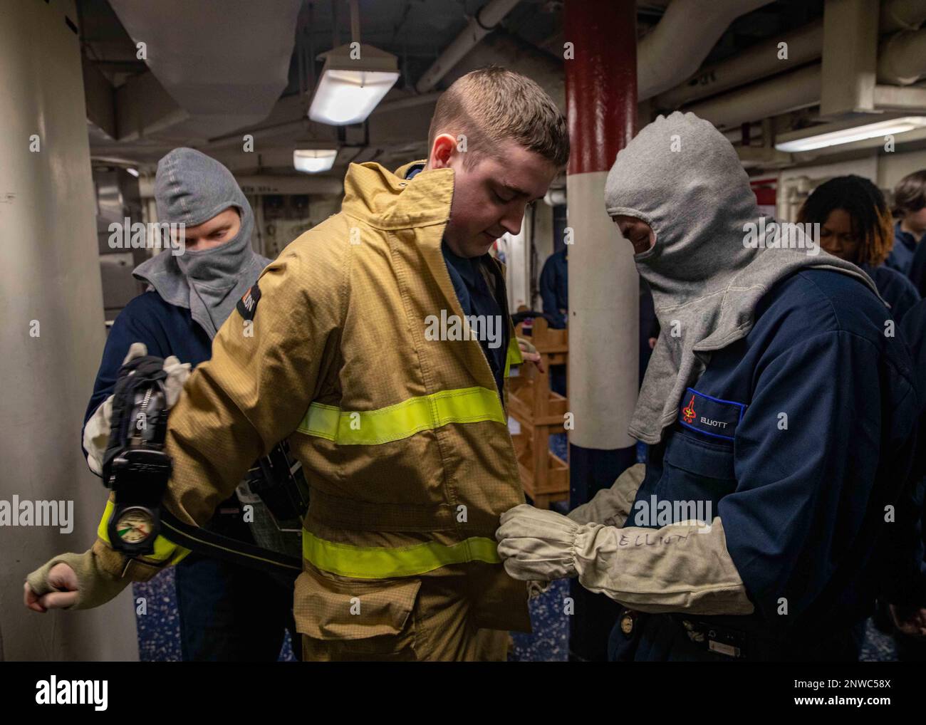 230215-N-IX644-1027 MEDITERRANEAN SEA (Feb. 15, 2023) Electrician’s Mate (Nuclear) 3rd Class ...