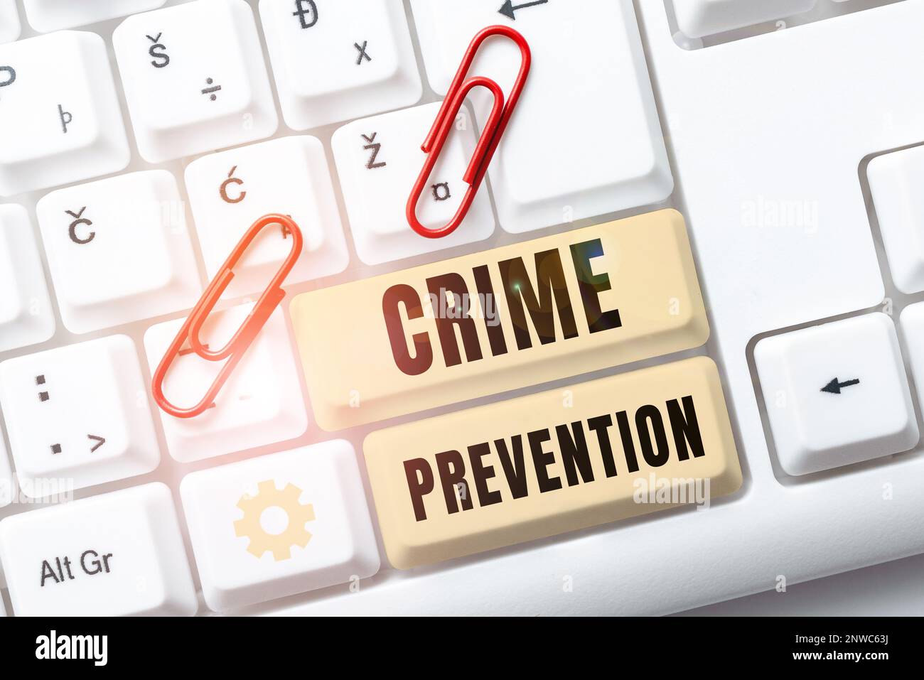 Text showing inspiration Crime Prevention, Conceptual photo Federal ...