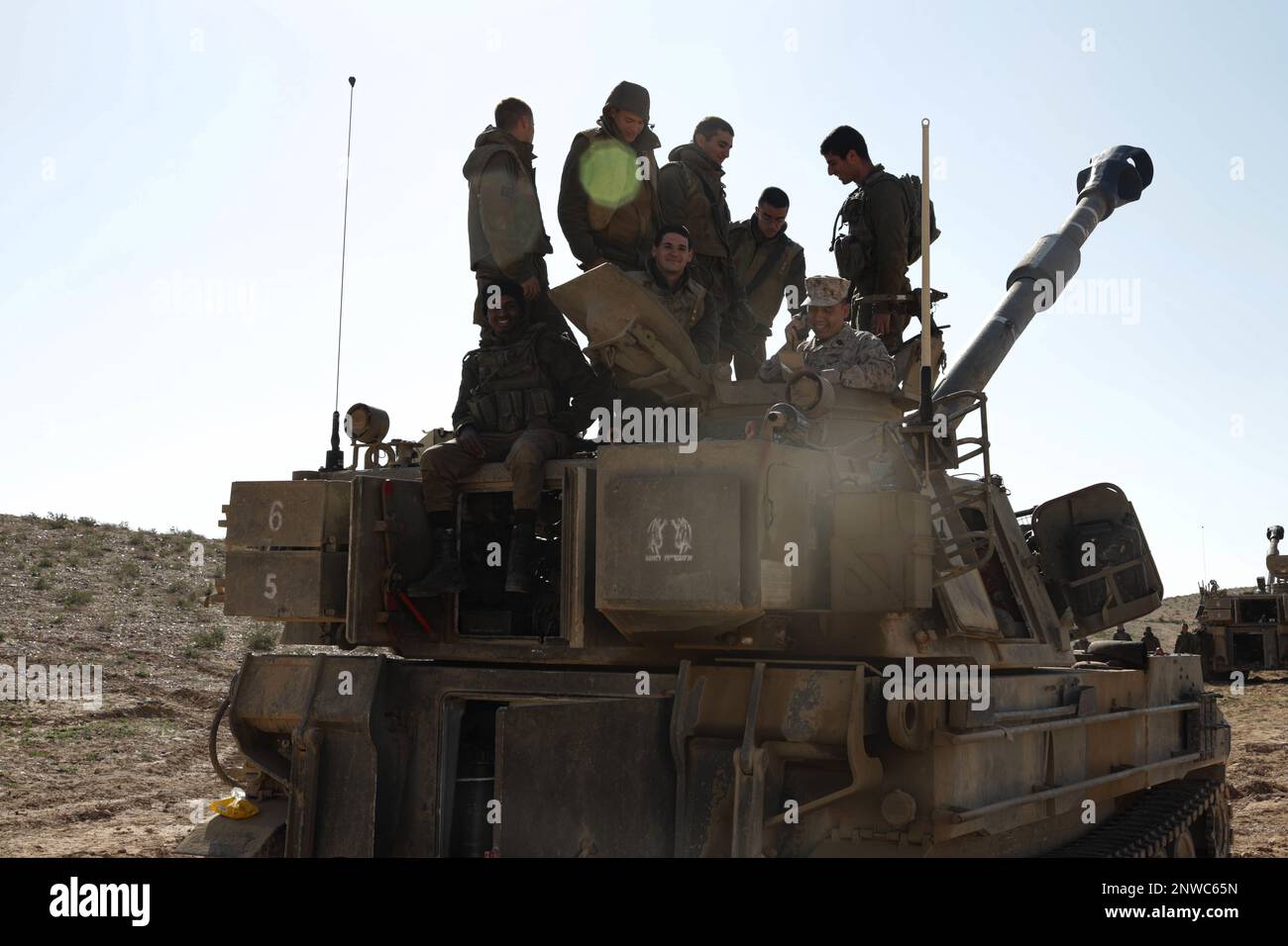 A U.S. Marine with 3rd Air Naval Gunfire Liaison Company, U.S. Marine ...